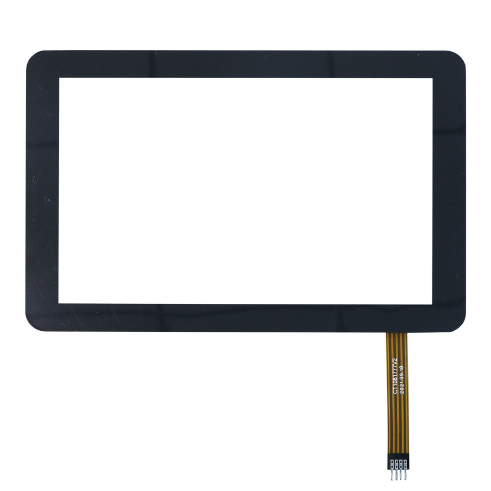 10.1'' 4 Wire Resistive Touchscreen With Black Bezel For Flush Mount ...