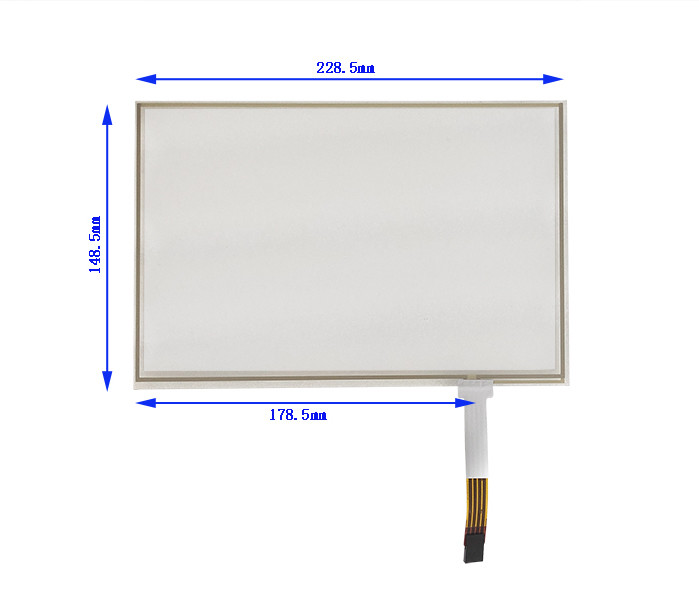 217 X 136.2mm 10.1 Inch Resistance Touch Screen With FPC Connection ...