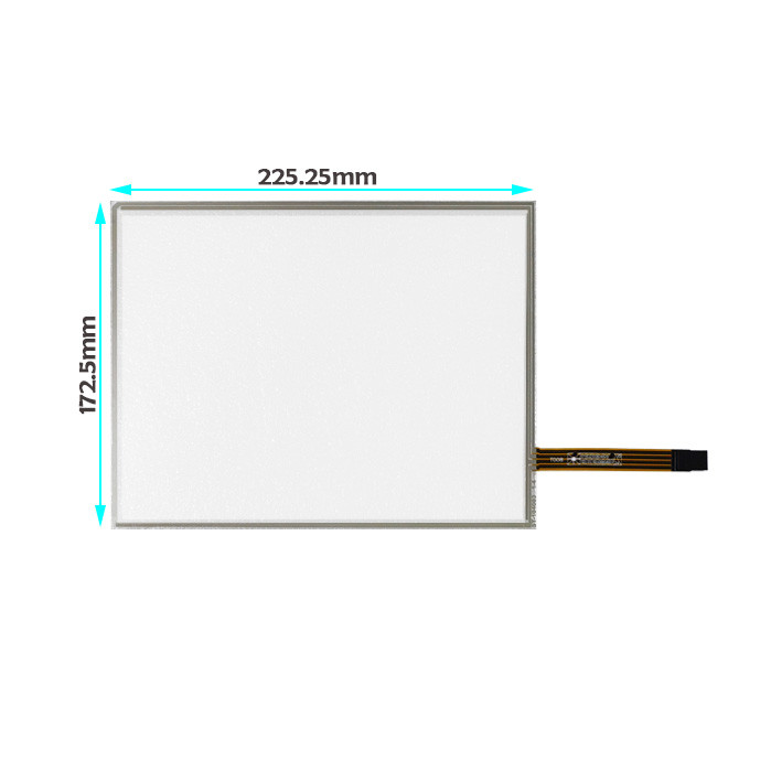 10.4 Inch 4 Wire Resistive Touch Screen Display With ITO Film On ITO ...